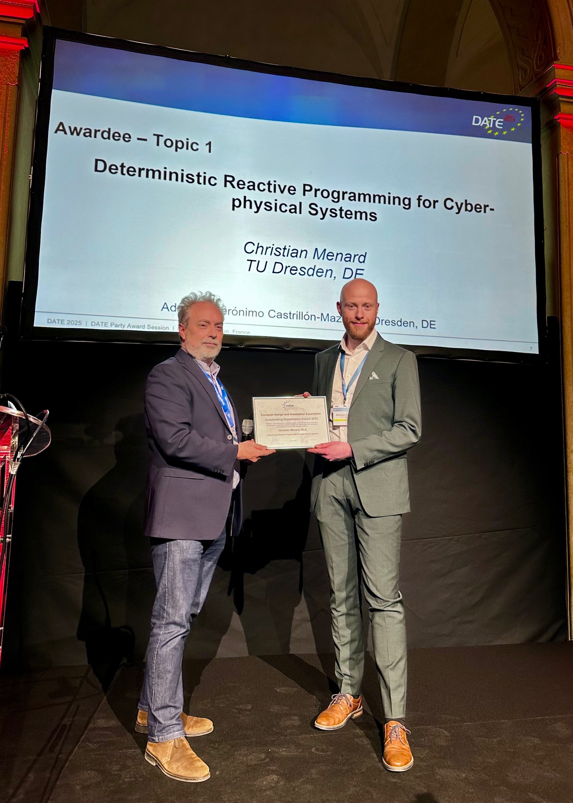 Presentation and award at DATE 2025! - cfaed